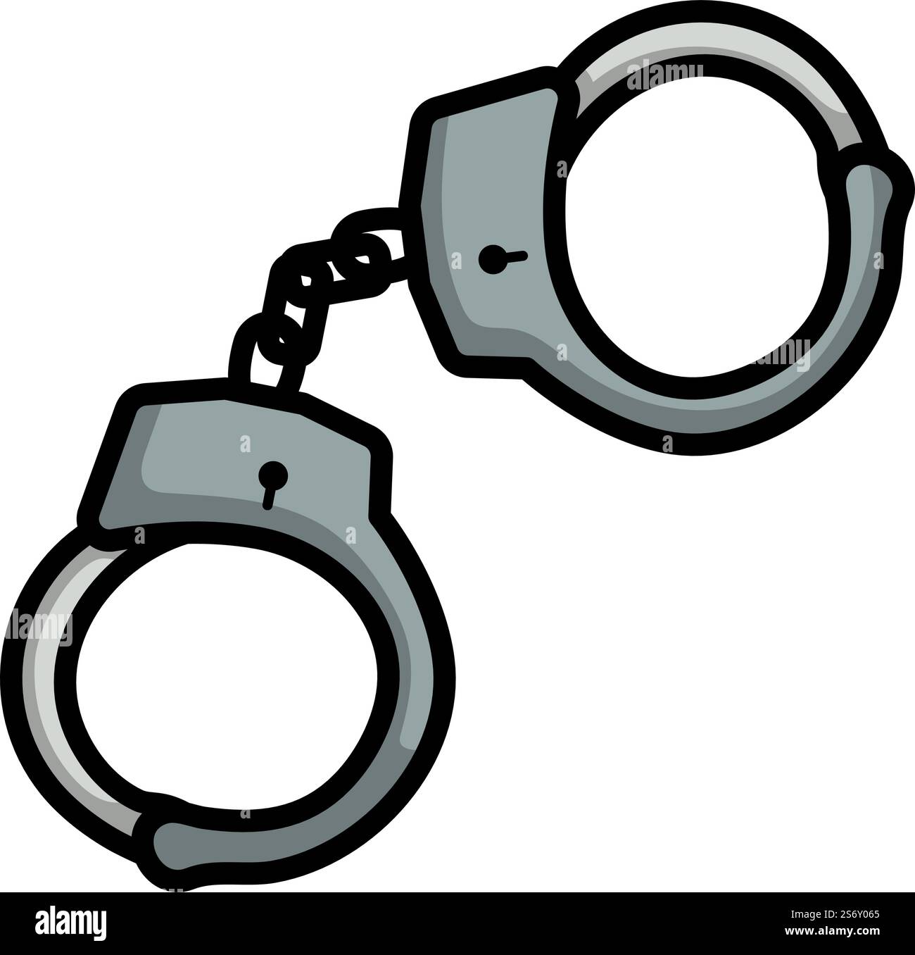 Handcuff Icon. Editable Bold Outline With Color Fill Design. Vector ...