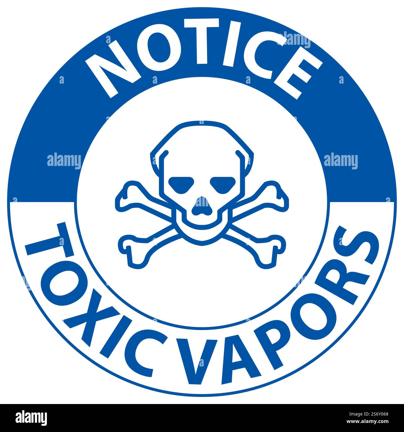 Notice Toxic Vapors Sign On White Background Stock Vector Image & Art ...