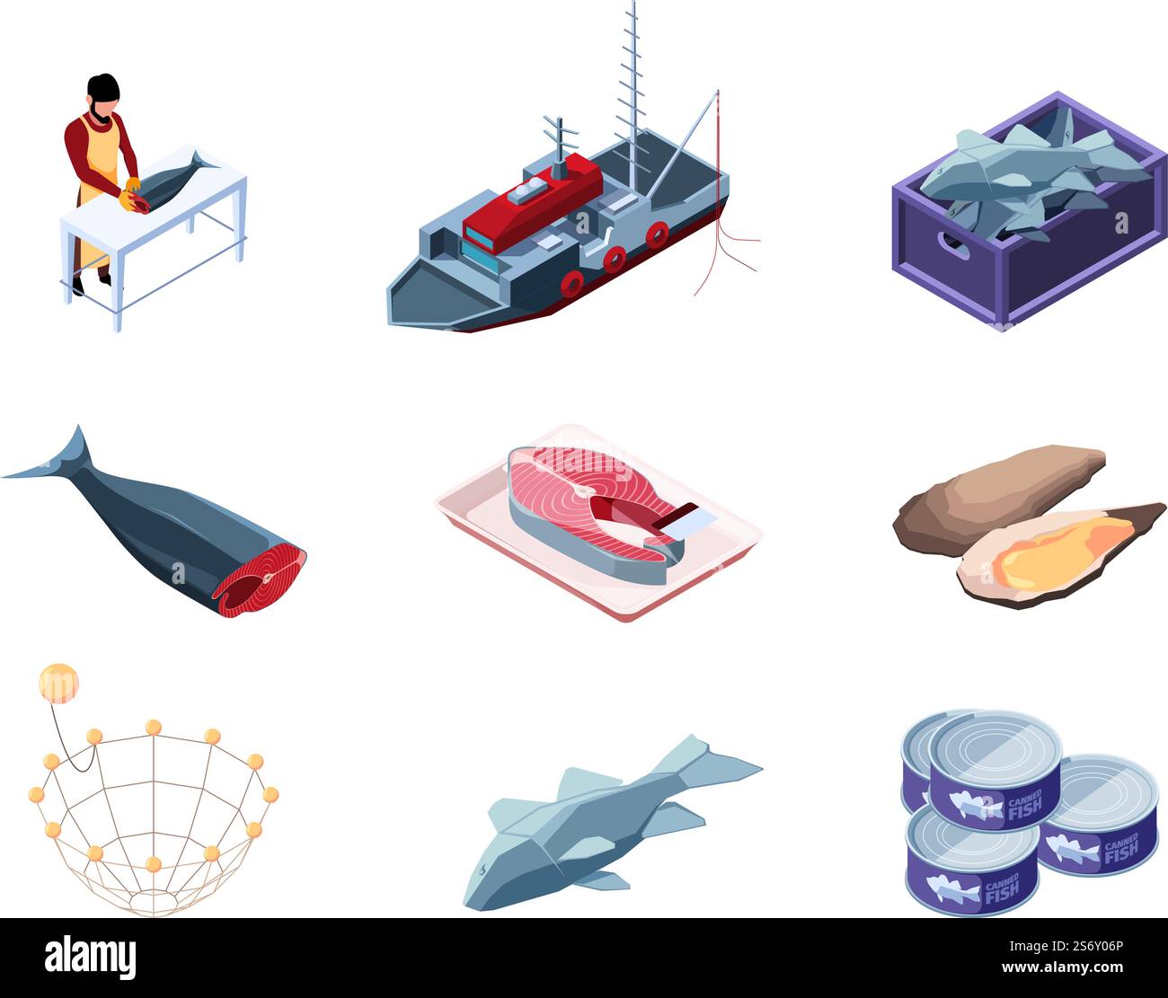 Fishing industry. Seafood production ocean commercial fishermen s ...