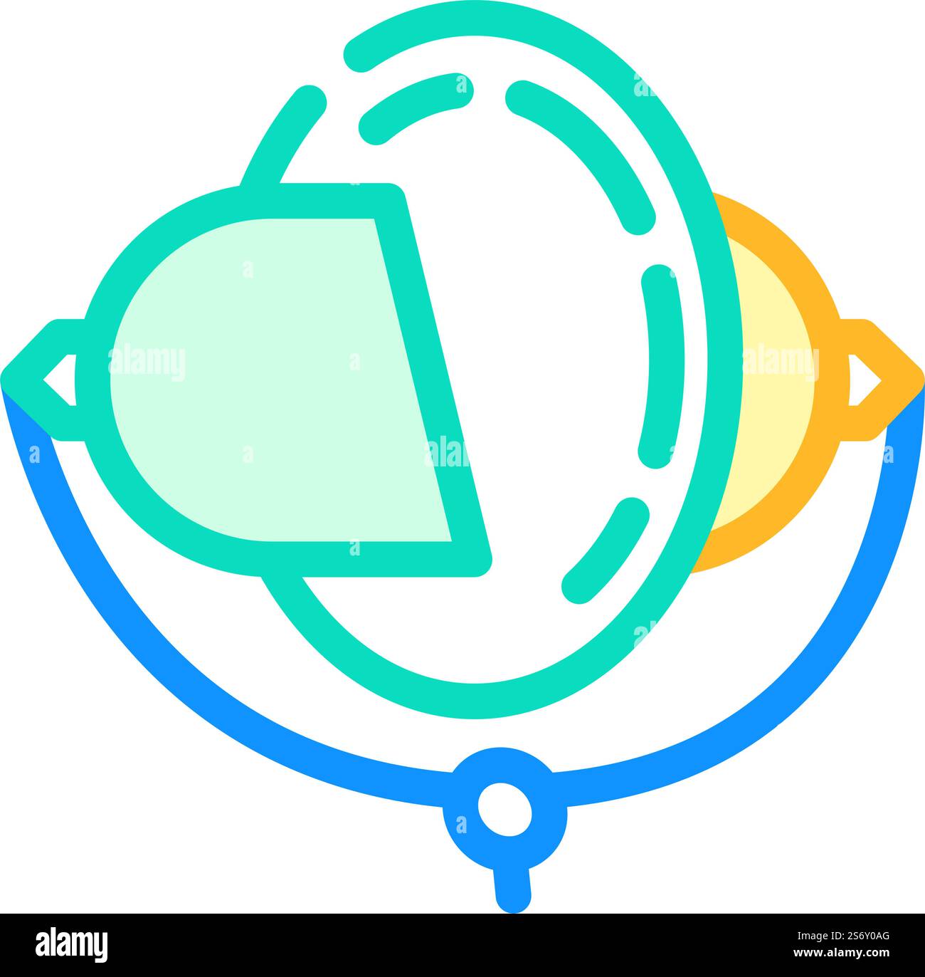 rotary kite color icon vector. rotary kite sign. isolated symbol ...