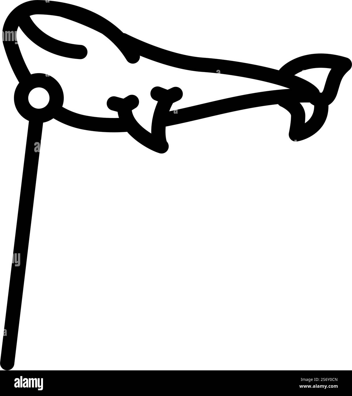 big inflatable kite line icon vector. big inflatable kite sign ...