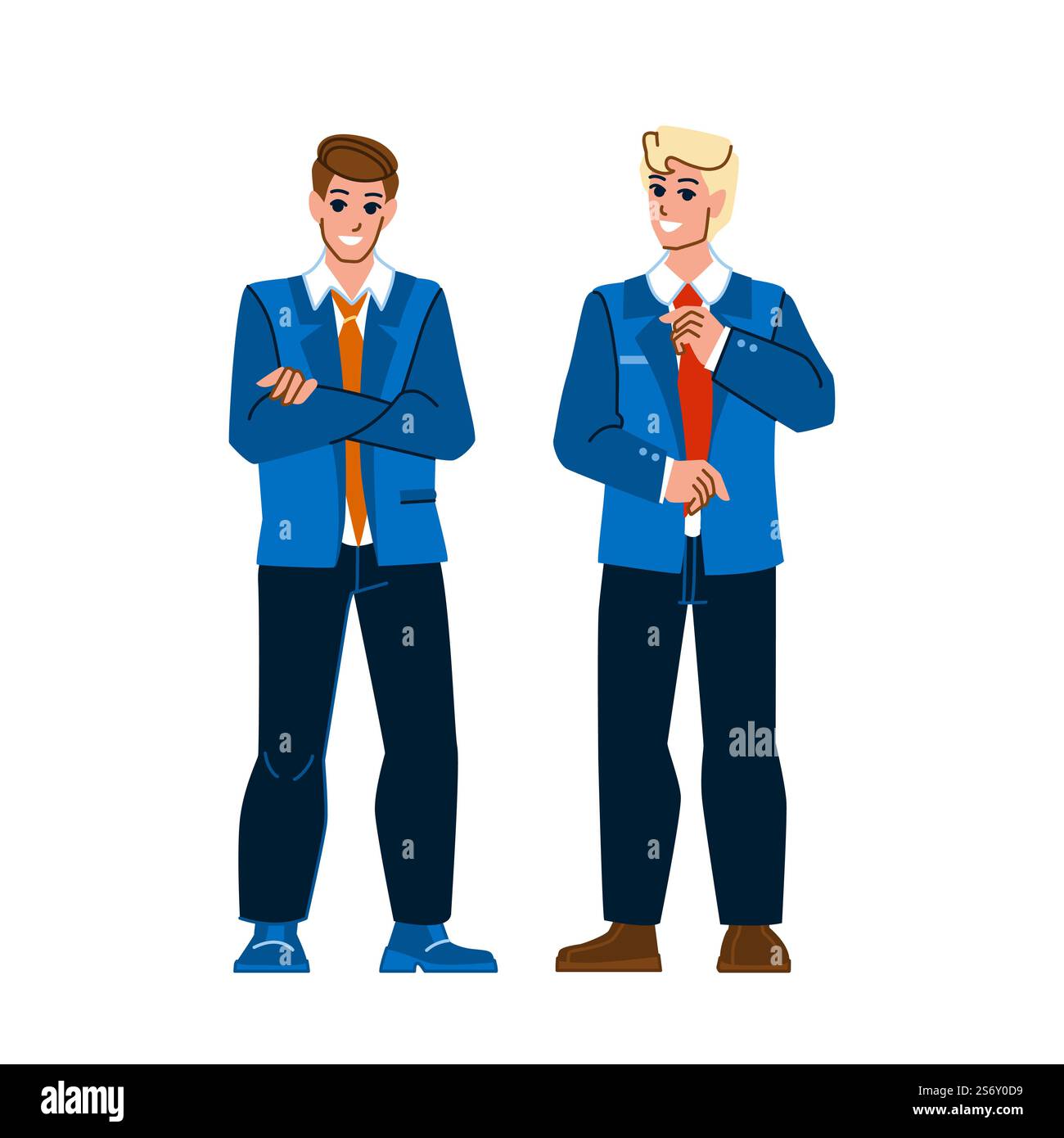 confident businessman vector. professional young person, executive male ...