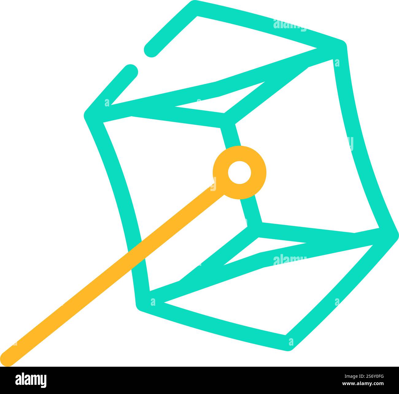 rokakku kite color icon vector. rokakku kite sign. isolated symbol ...