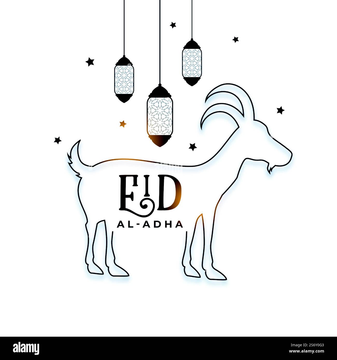 Line style eid al Cut Out Stock Images & Pictures - Alamy