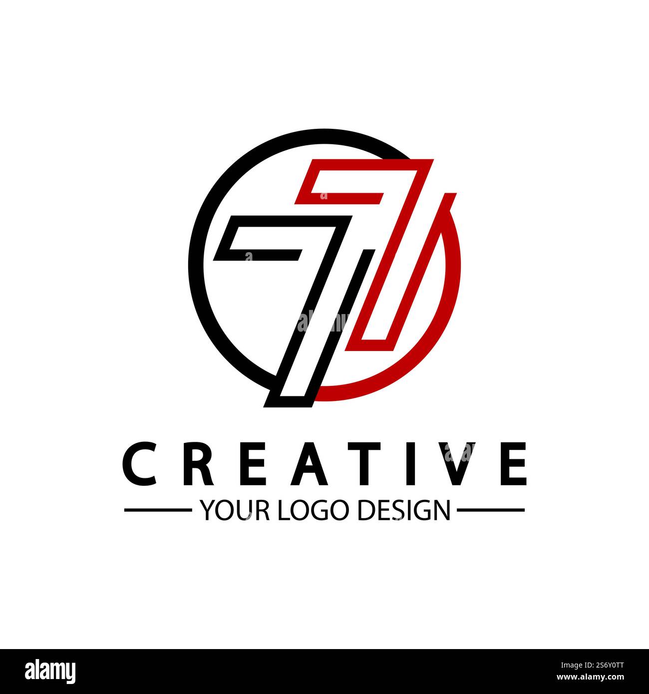 Logo design number 77 image vector illustration Stock Vector Image ...