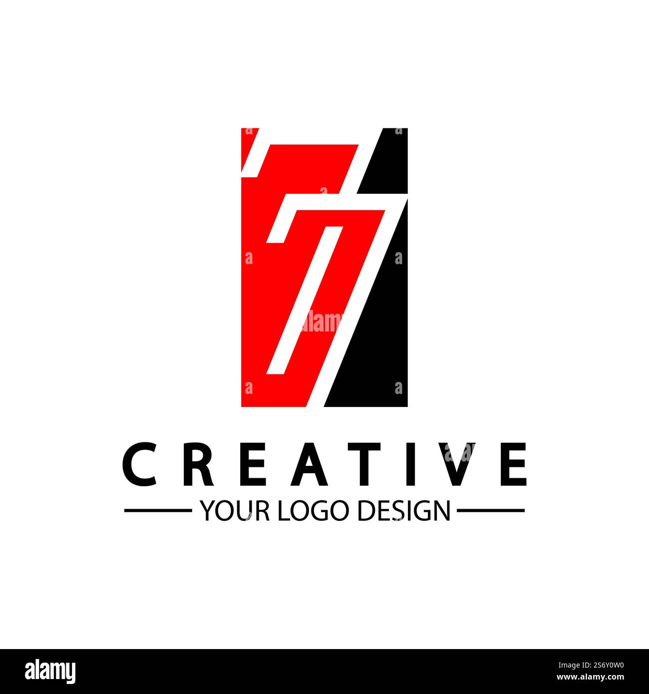 Logo design number 77 image vector illustration Stock Vector Image ...