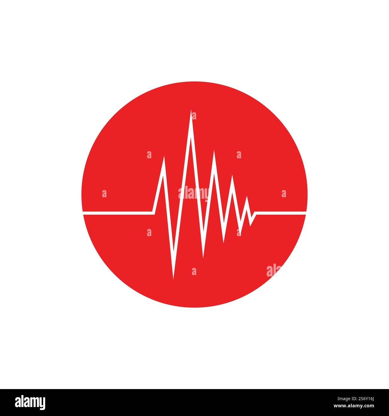 Pulse line ilustration vector template Stock Vector Image & Art - Alamy