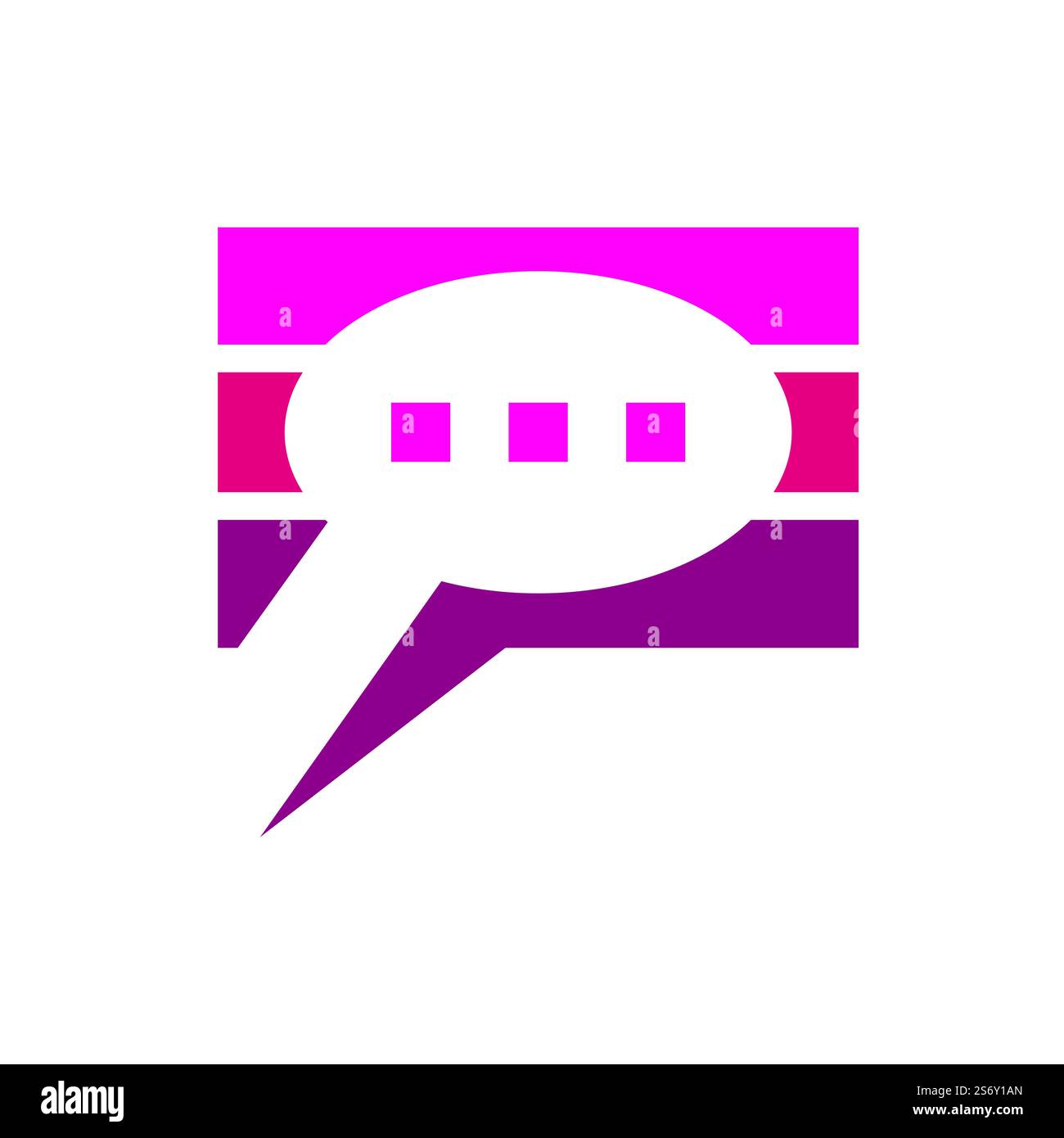 Speech bubble Logo template vector illustration Stock Vector Image ...