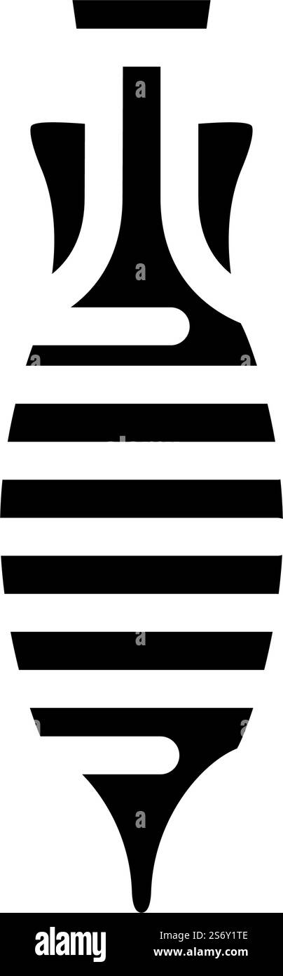 jar amphora glyph icon vector. jar amphora sign. isolated symbol ...