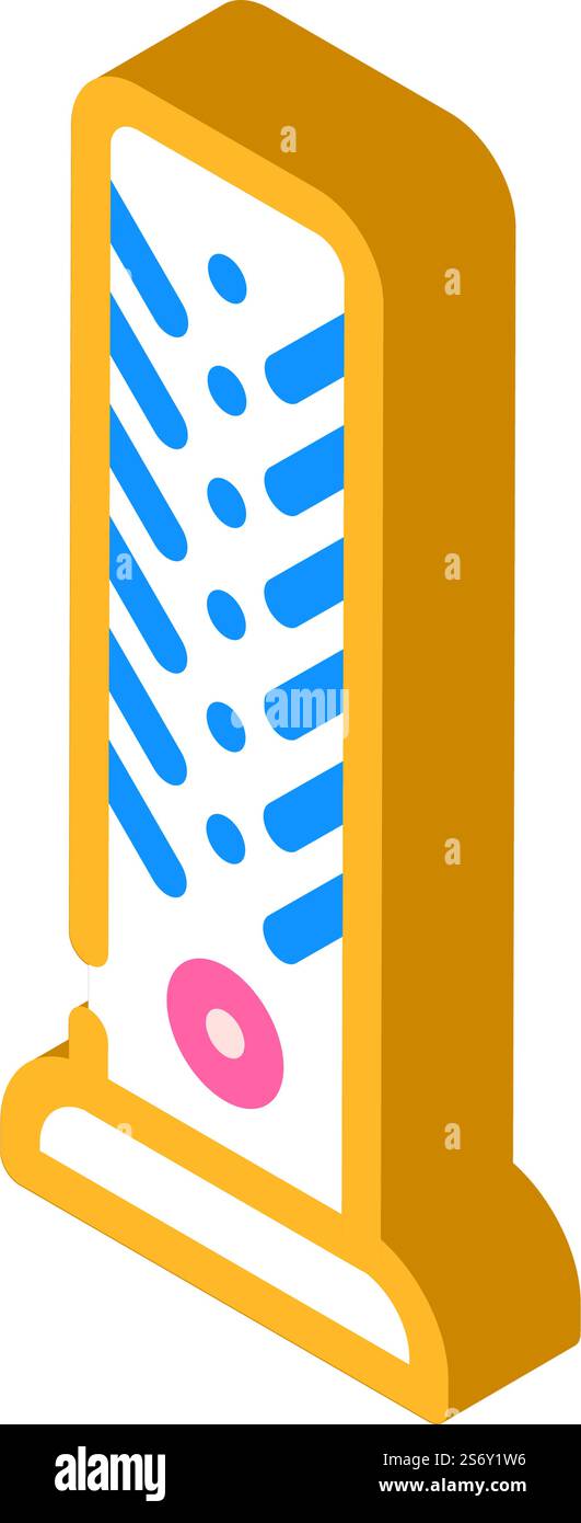 column fan isometric icon vector. column fan sign. isolated symbol ...