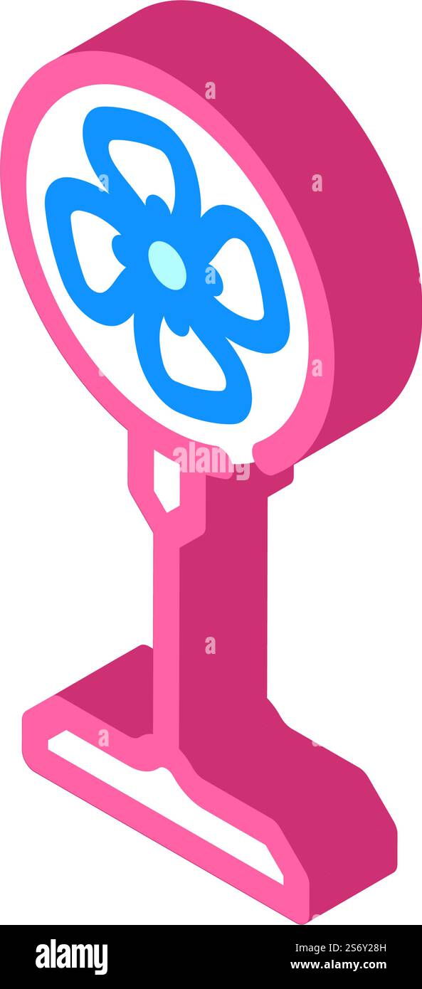 room fan isometric icon vector. room fan sign. isolated symbol ...