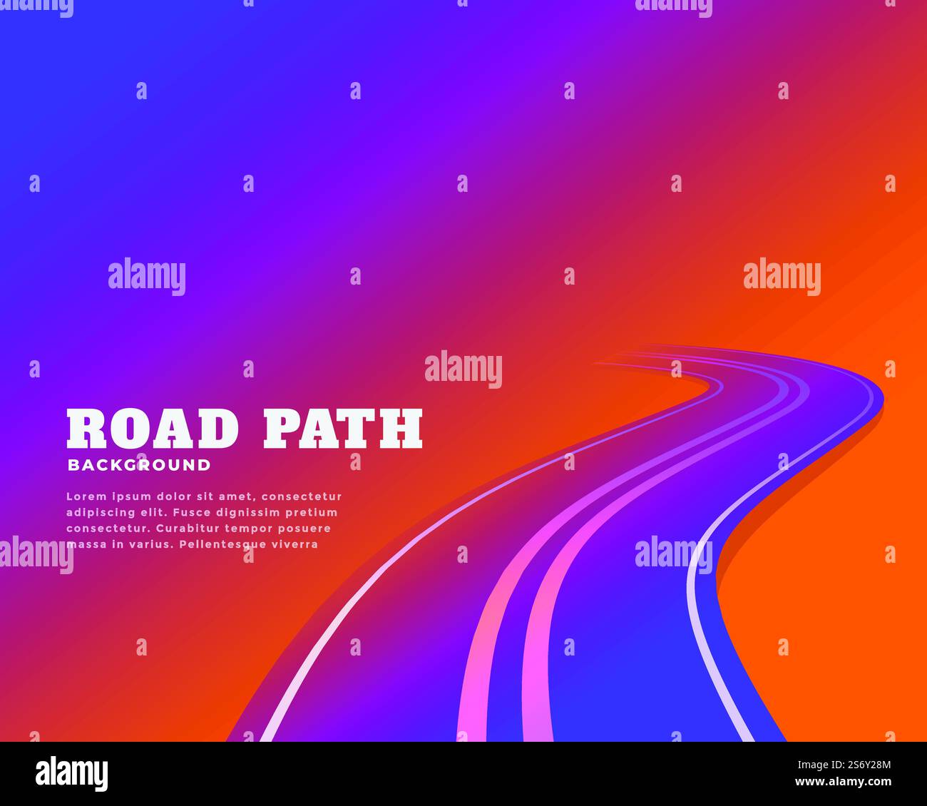 abstract road pathway colors background design Stock Vector Image & Art ...