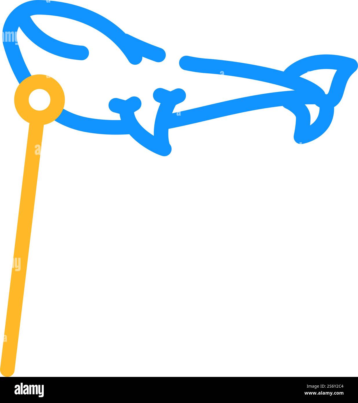 big inflatable kite color icon vector. big inflatable kite sign ...