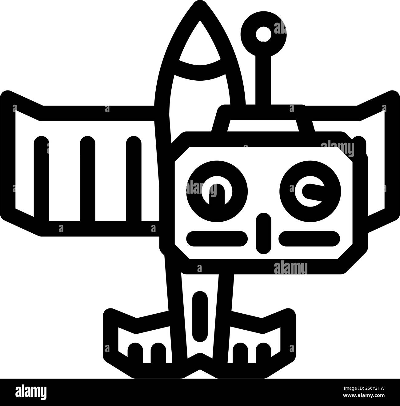 air simulation line icon vector. air simulation sign. isolated contour ...