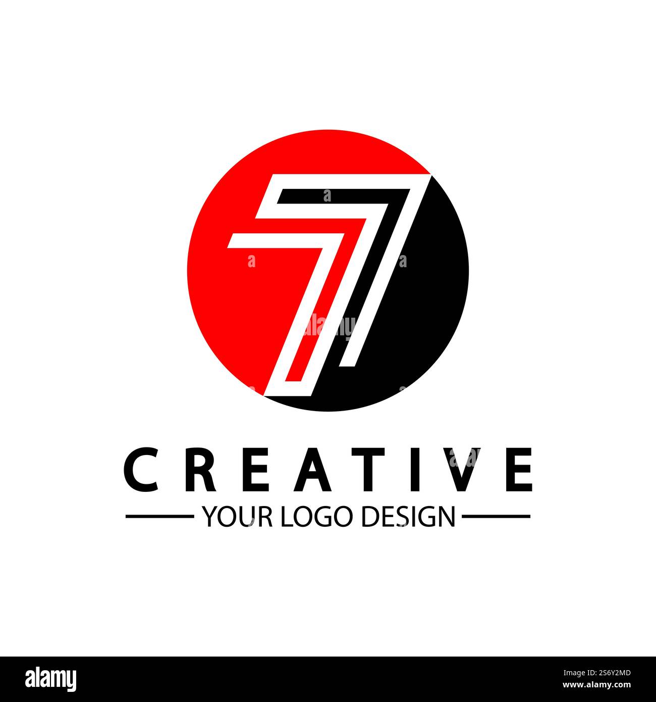 Logo design number 77 image vector illustration Stock Vector Image ...