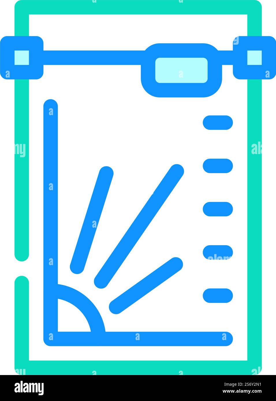 cutting table sewing color icon vector. cutting table sewing sign ...