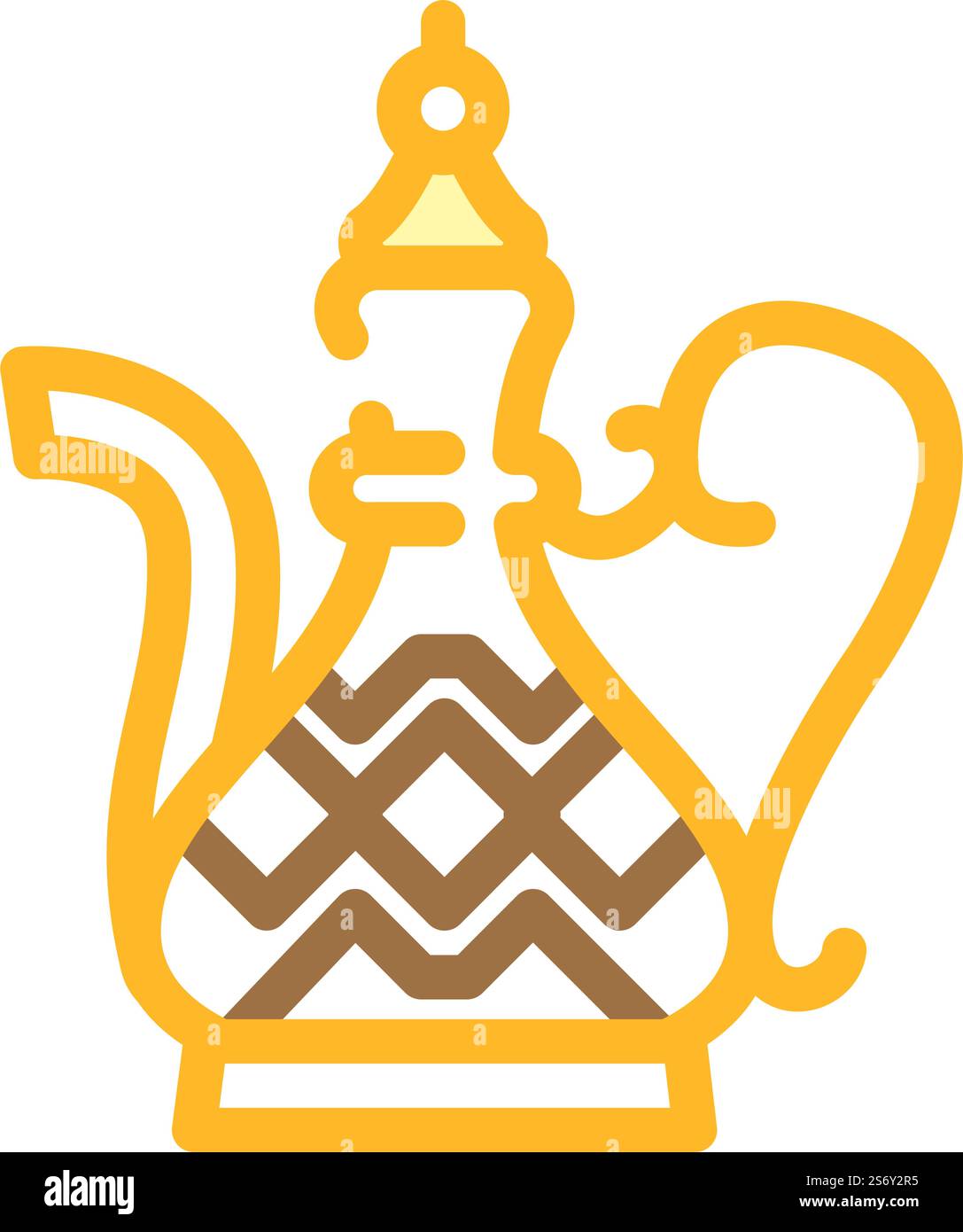 arab vintage jug color icon vector. arab vintage jug sign. isolated ...