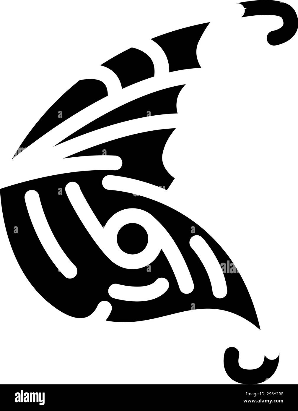 elf wing glyph icon vector. elf wing sign. isolated symbol illustration ...