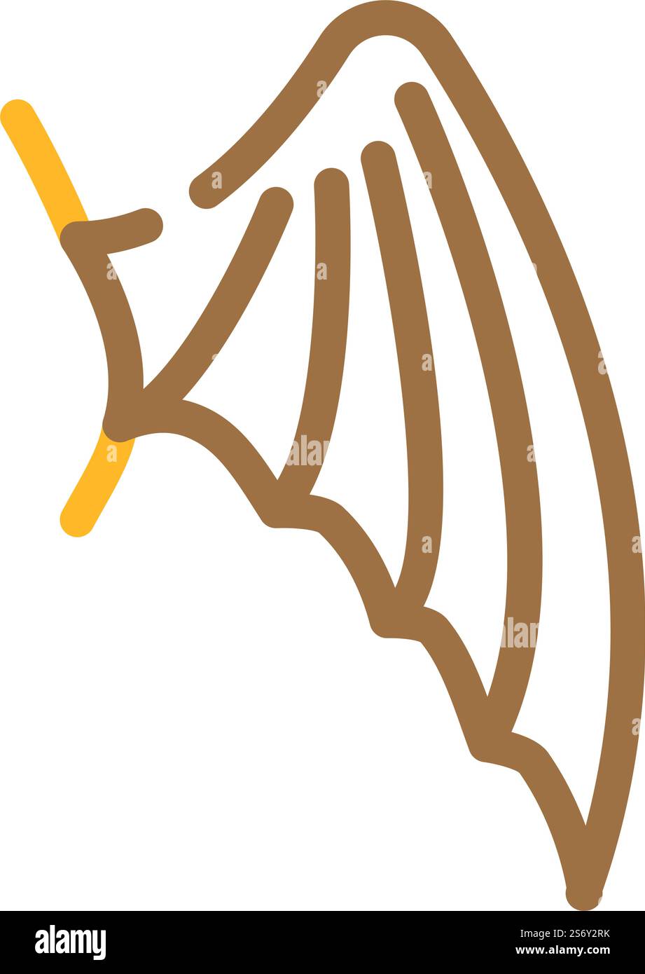 vampire wing color icon vector. vampire wing sign. isolated symbol ...