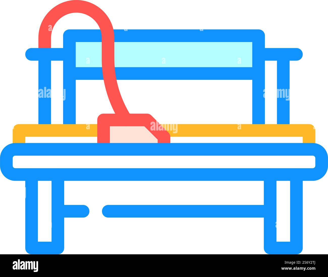 cutting ruler sewing color icon vector. cutting ruler sewing sign ...