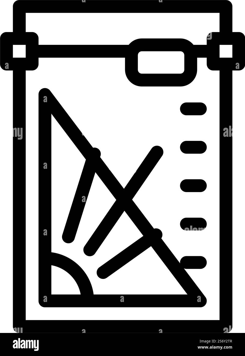 cutting table sewing line icon vector. cutting table sewing sign ...