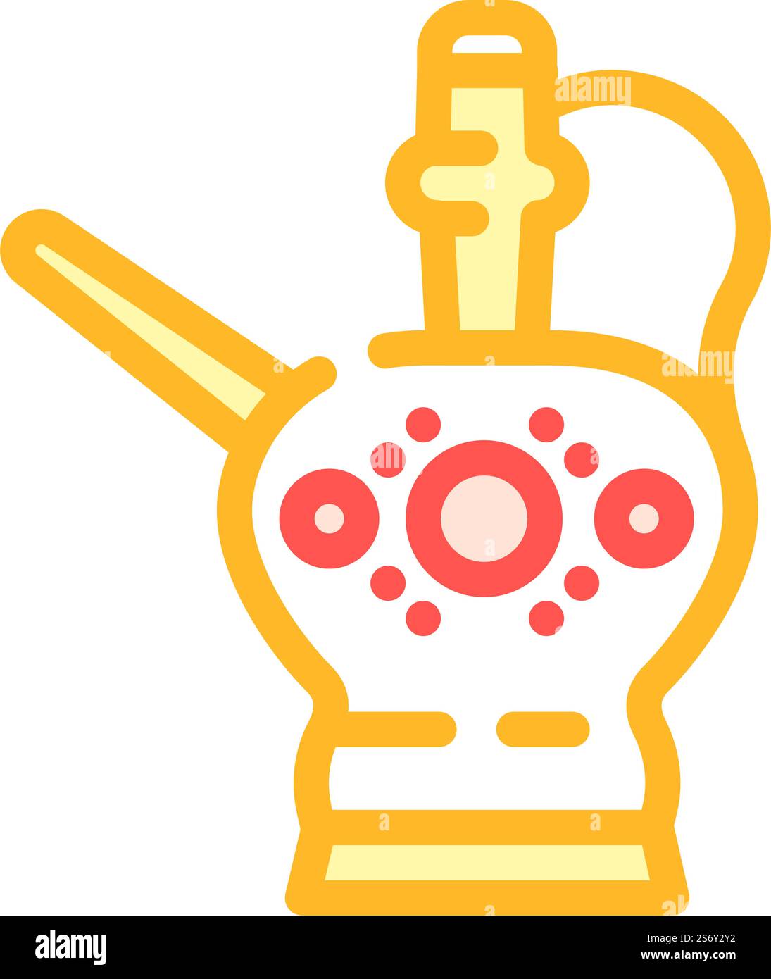 arabic tea jug color icon vector. arabic tea jug sign. isolated symbol ...