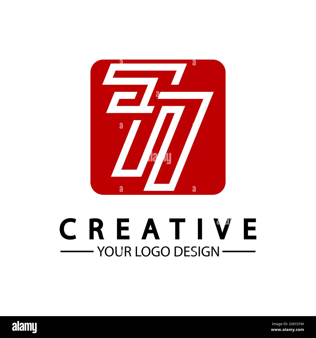 Logo design number 77 image vector illustration Stock Vector Image ...