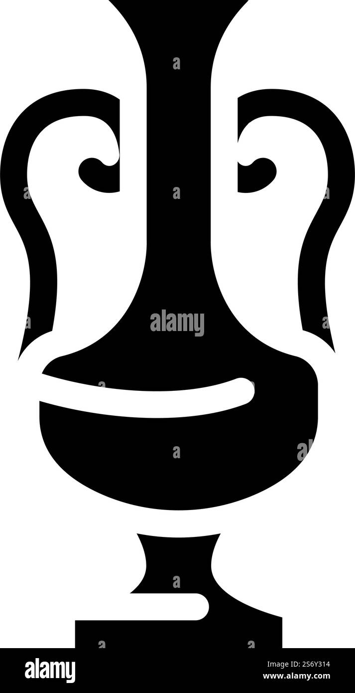 arabic jug container glyph icon vector. arabic jug container sign ...
