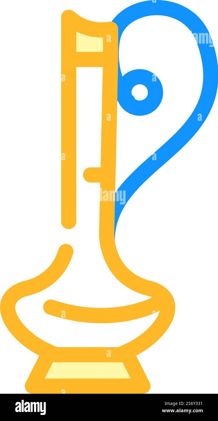 arabian carafe color icon vector. arabian carafe sign. isolated symbol ...