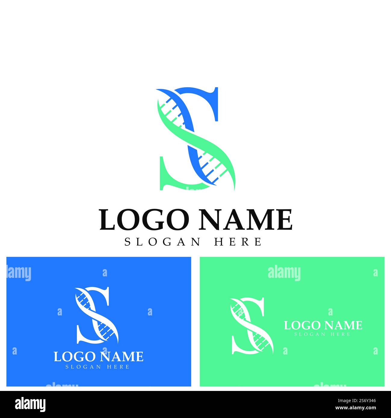 DNA Letter S Logo Design Template Genetics Vector Design Biological ...