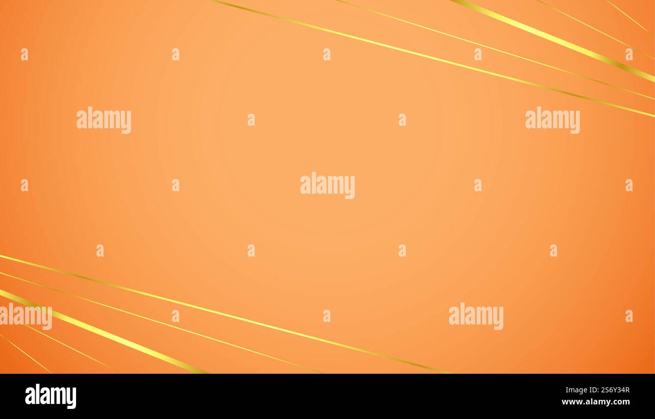orange background with golden lines Stock Vector Image & Art - Alamy
