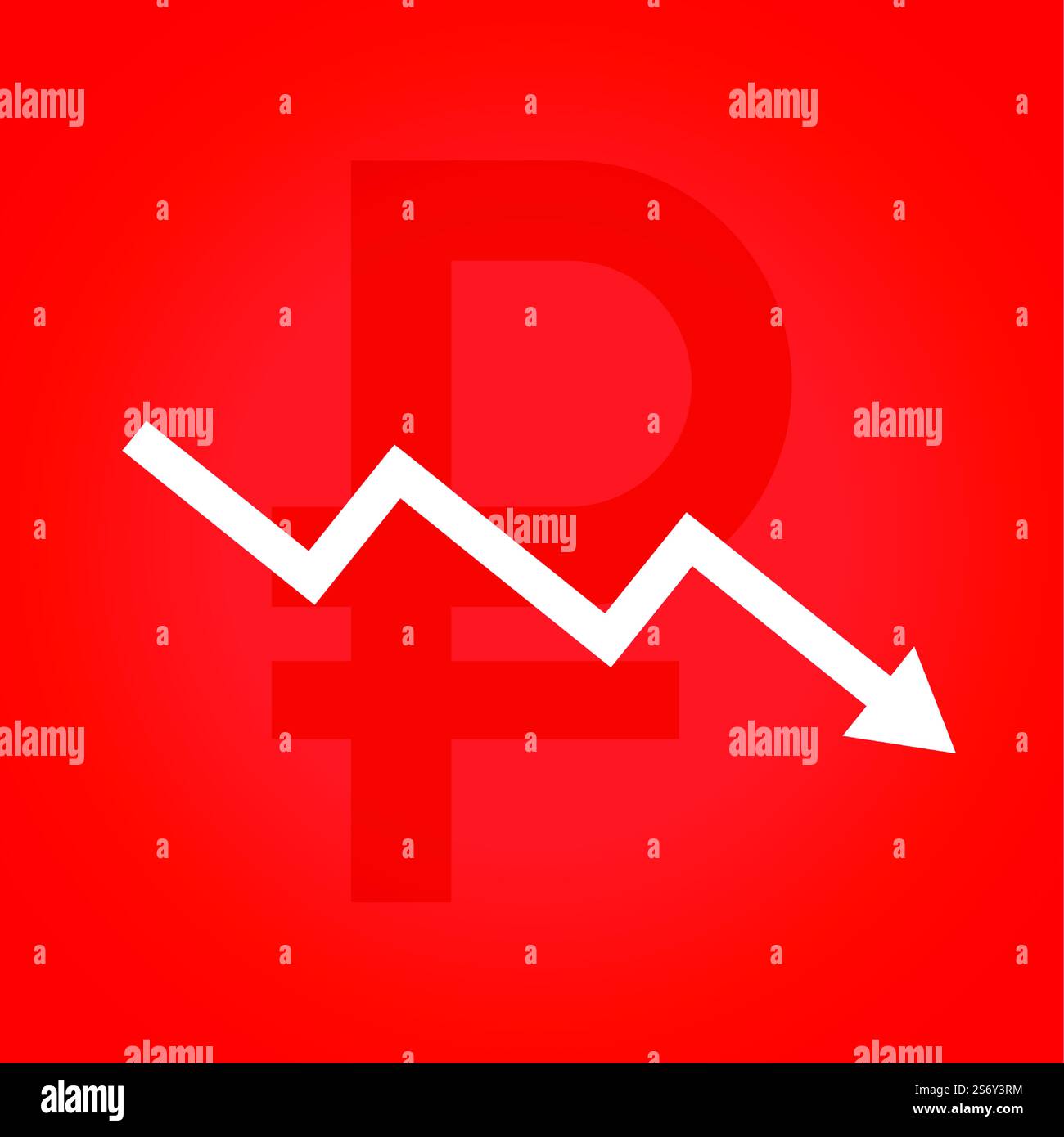 Ruble falling Stock Vector Images - Alamy