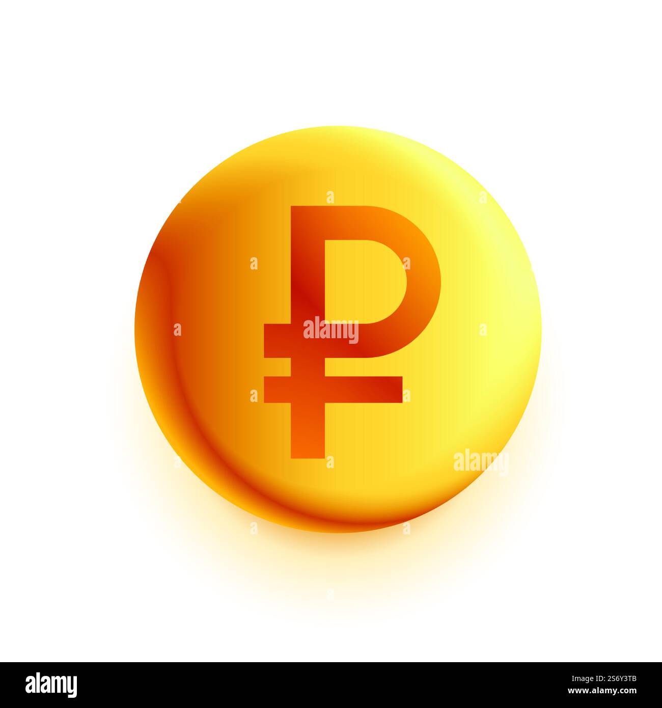 russian ruble golden coin design Stock Vector Image & Art - Alamy