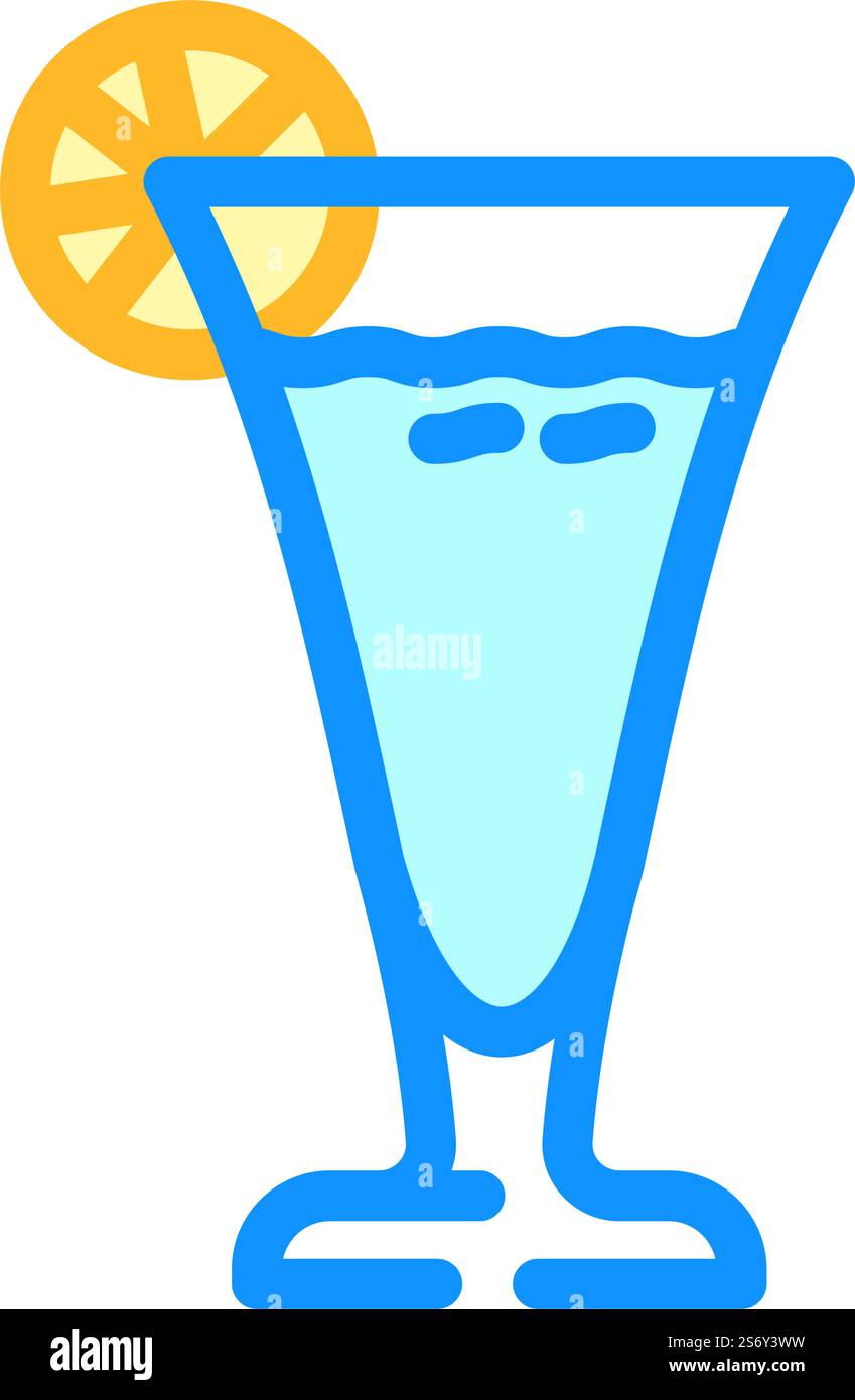 lemonade drink color icon vector. lemonade drink sign. isolated symbol ...