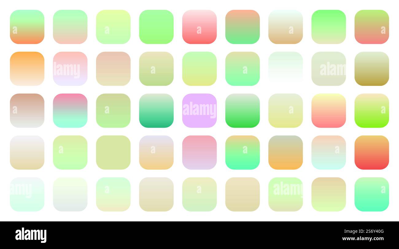 pastel colors soft mega gradients set. pastel colors soft mega ...