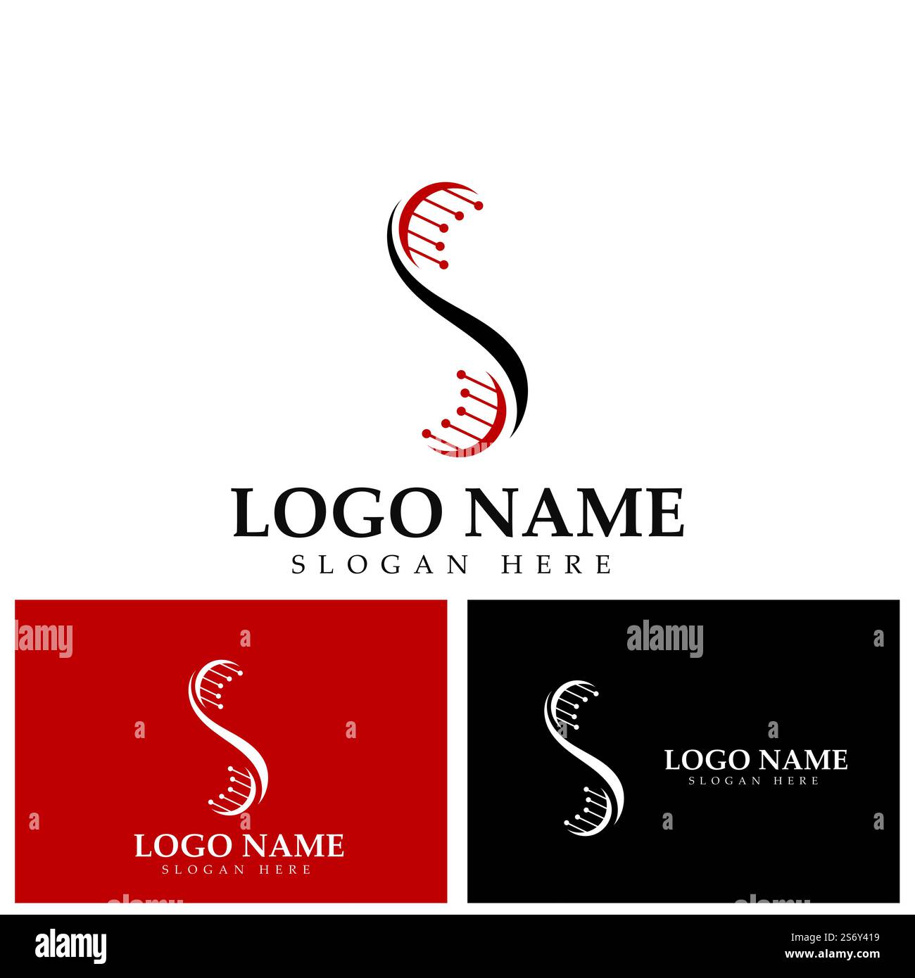 DNA Letter S Logo Design Template Genetics Vector Design Biological ...