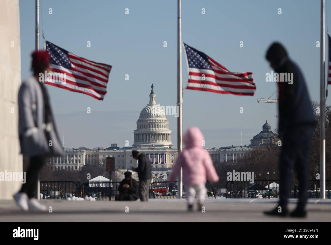 President Trump inauguration preparations in Washington DC, USA ...