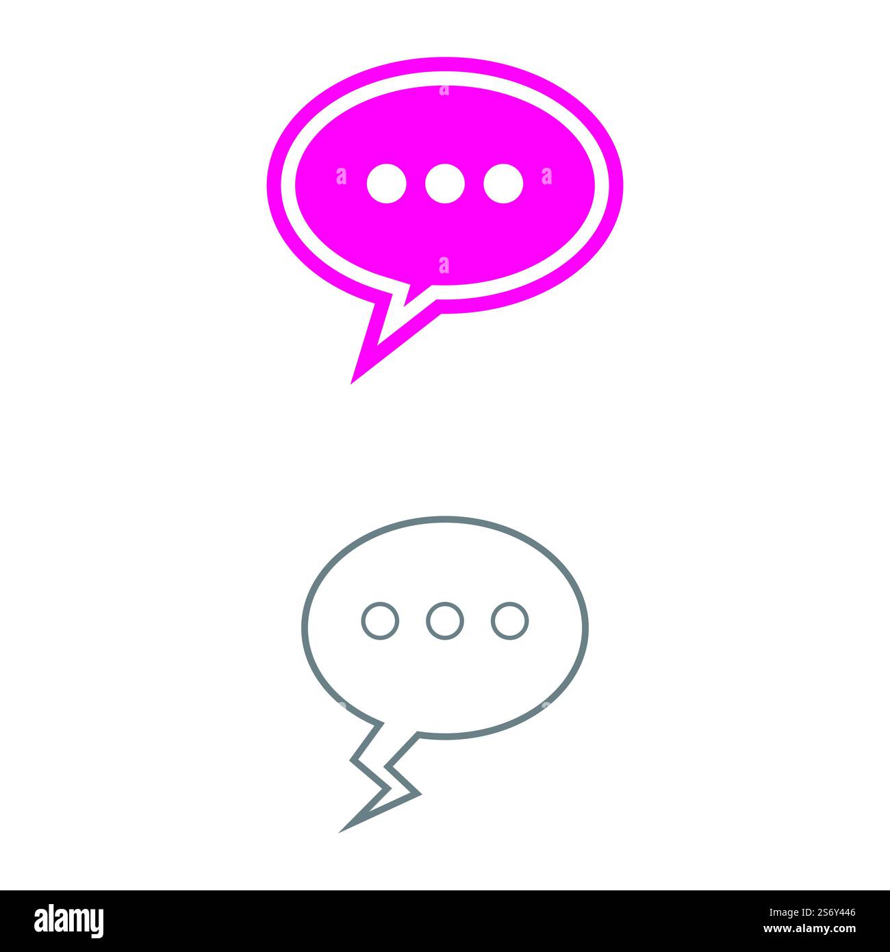 Speech bubble Logo template vector illustration Stock Vector Image ...