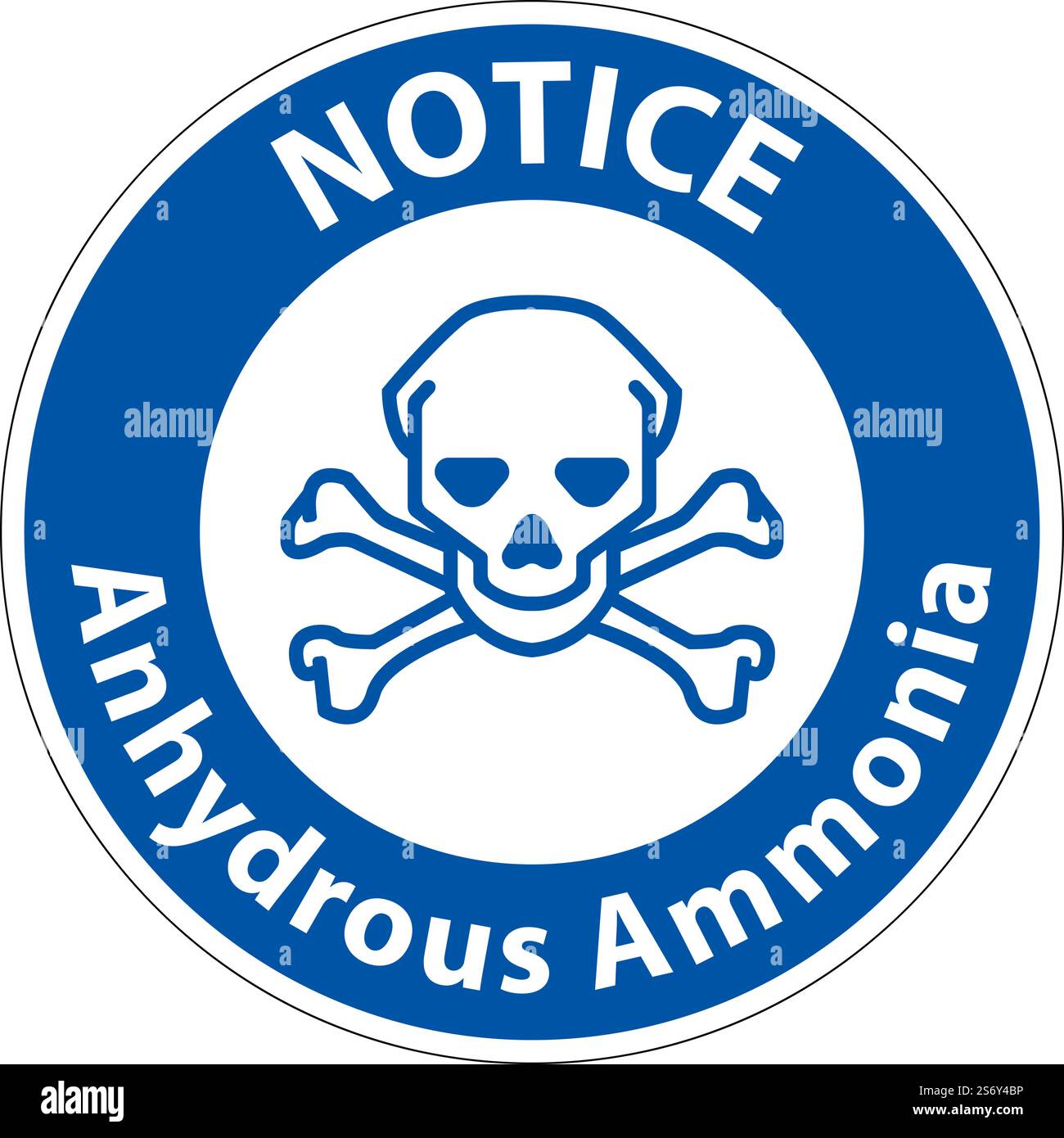 Notice Anhydrous Ammonia Sign On White Background Stock Vector Image ...