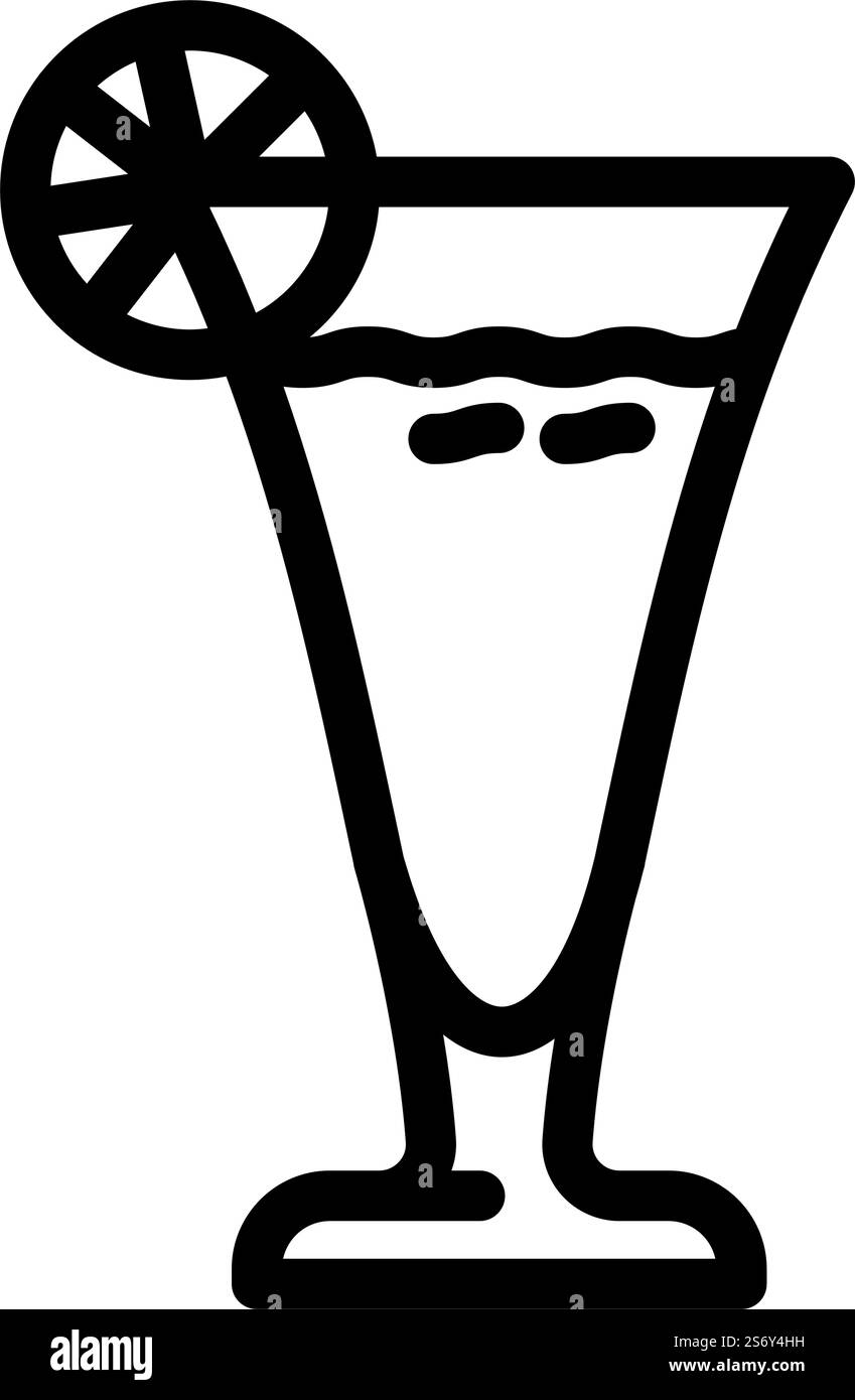 lemonade drink line icon vector. lemonade drink sign. isolated contour ...