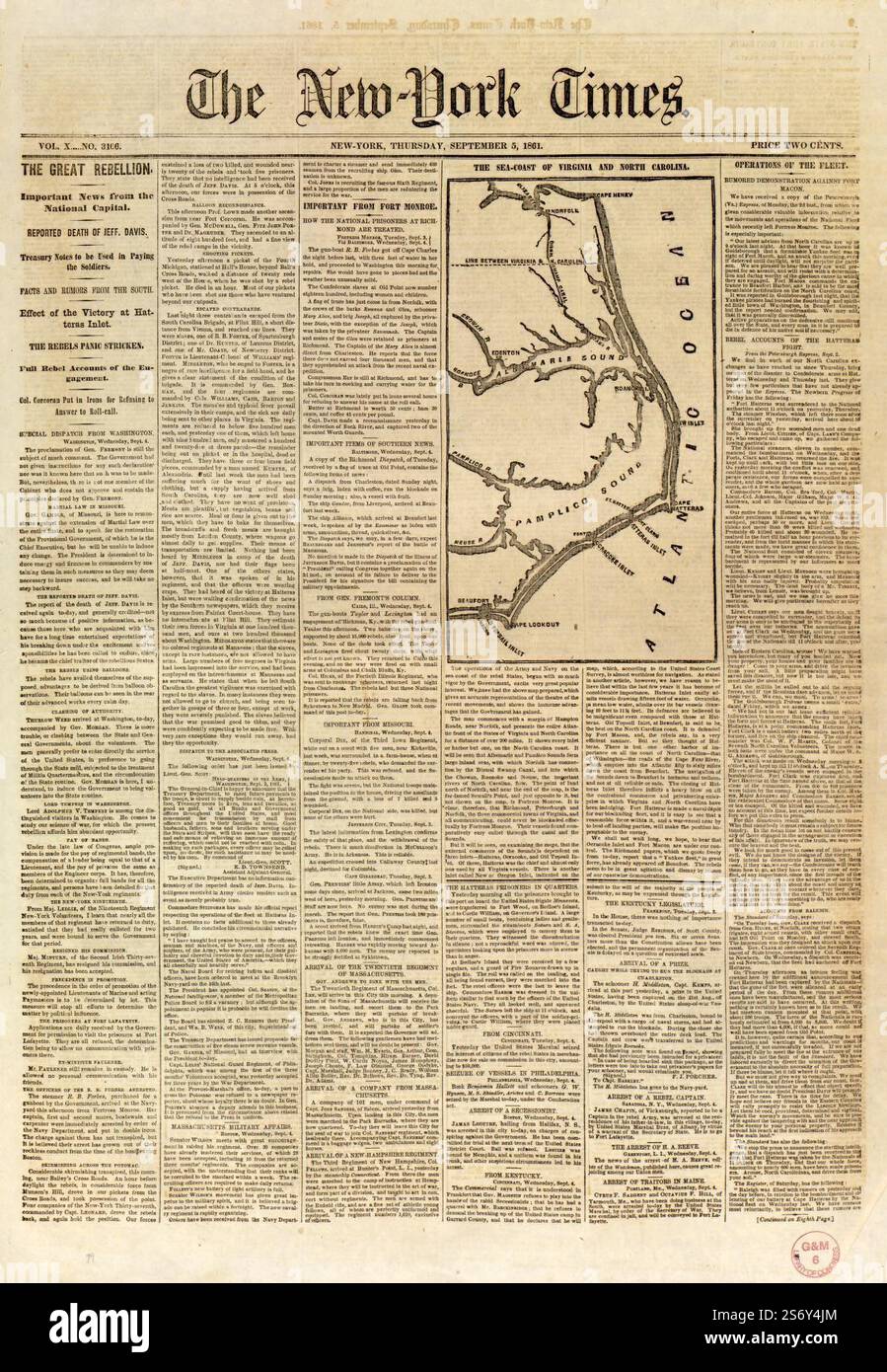 [Civil War newspaper maps from the New York times and the New York ...