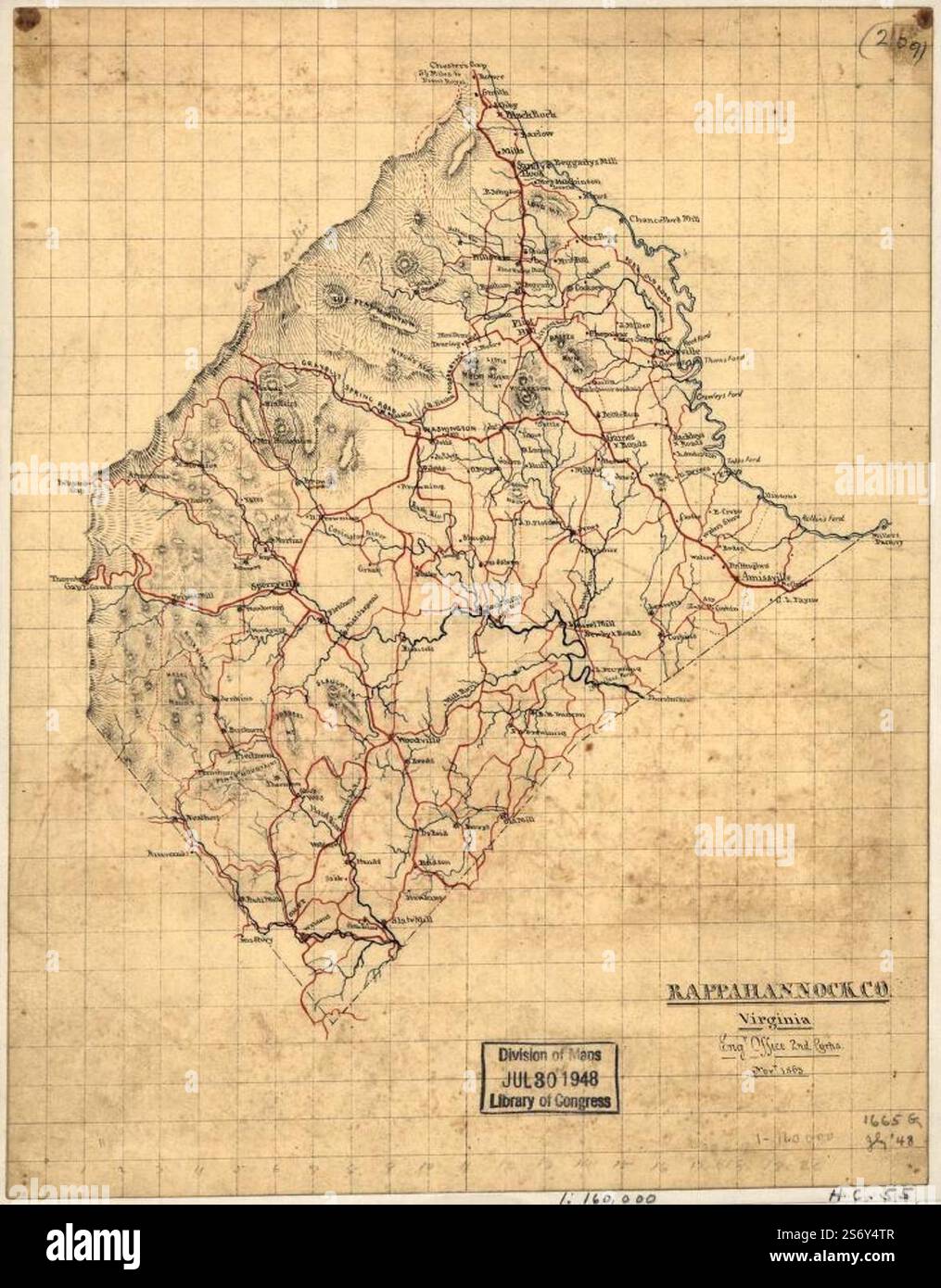 Rappahannock Co., Virginia 1863 by Confederate States of America. Army ...