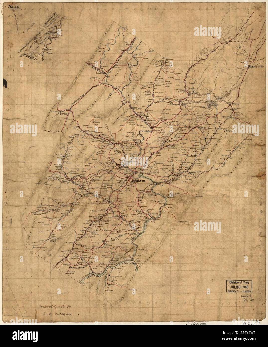 Rockbridge county map hi-res stock photography and images - Alamy