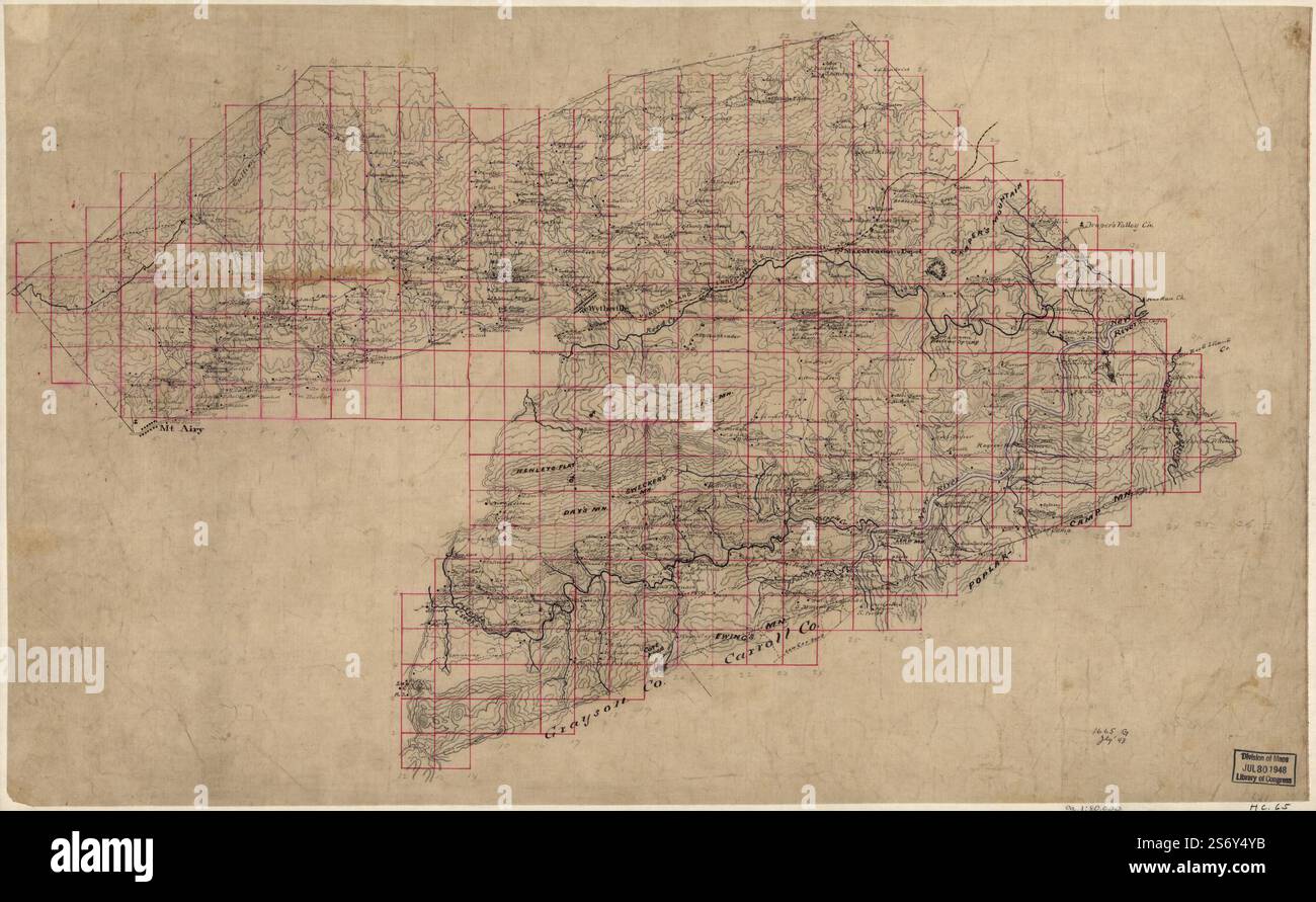 Wythe county map hi-res stock photography and images - Alamy