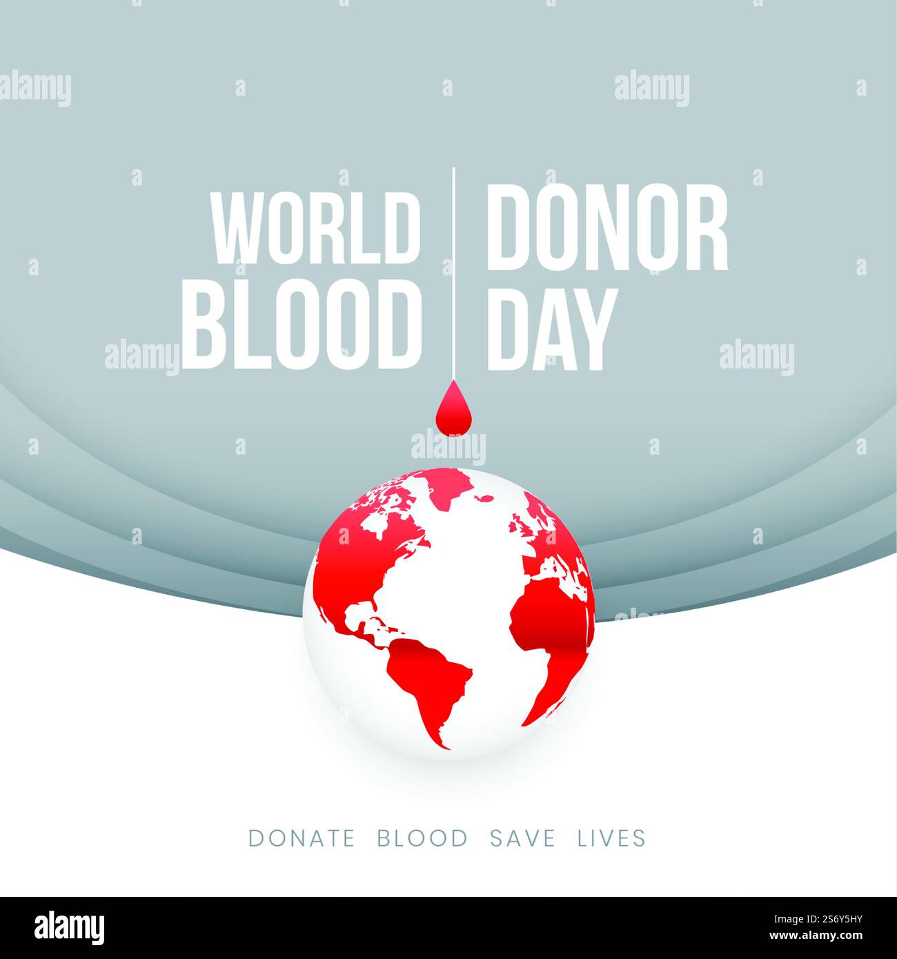 world blood donor day poster with earth design Stock Vector Image & Art ...