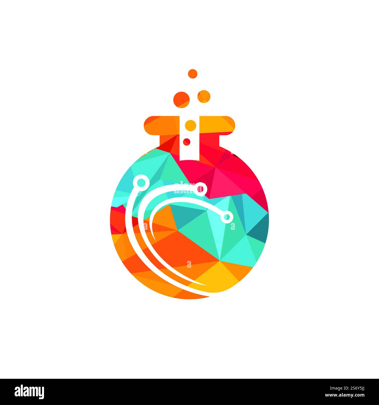 Tech Lab vector logo design. Technology lab flask icon Stock Vector ...