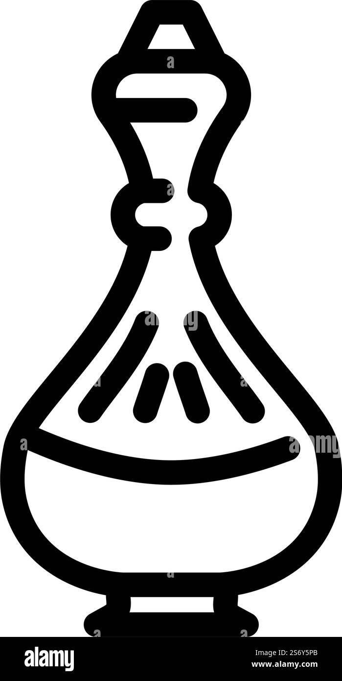 traditional arab jug line icon vector. traditional arab jug sign ...