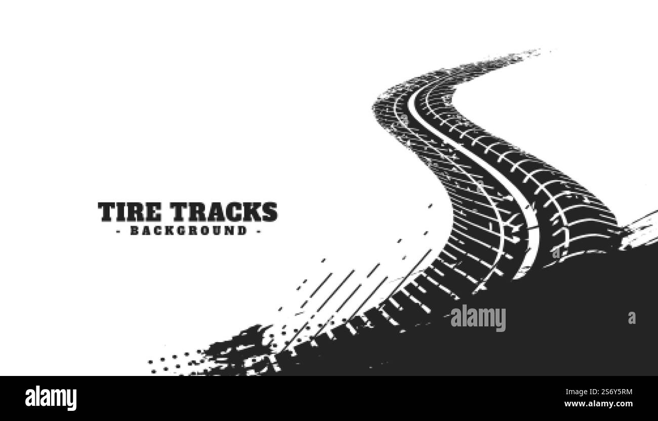 abstract winding tire track mark background Stock Vector Image & Art ...