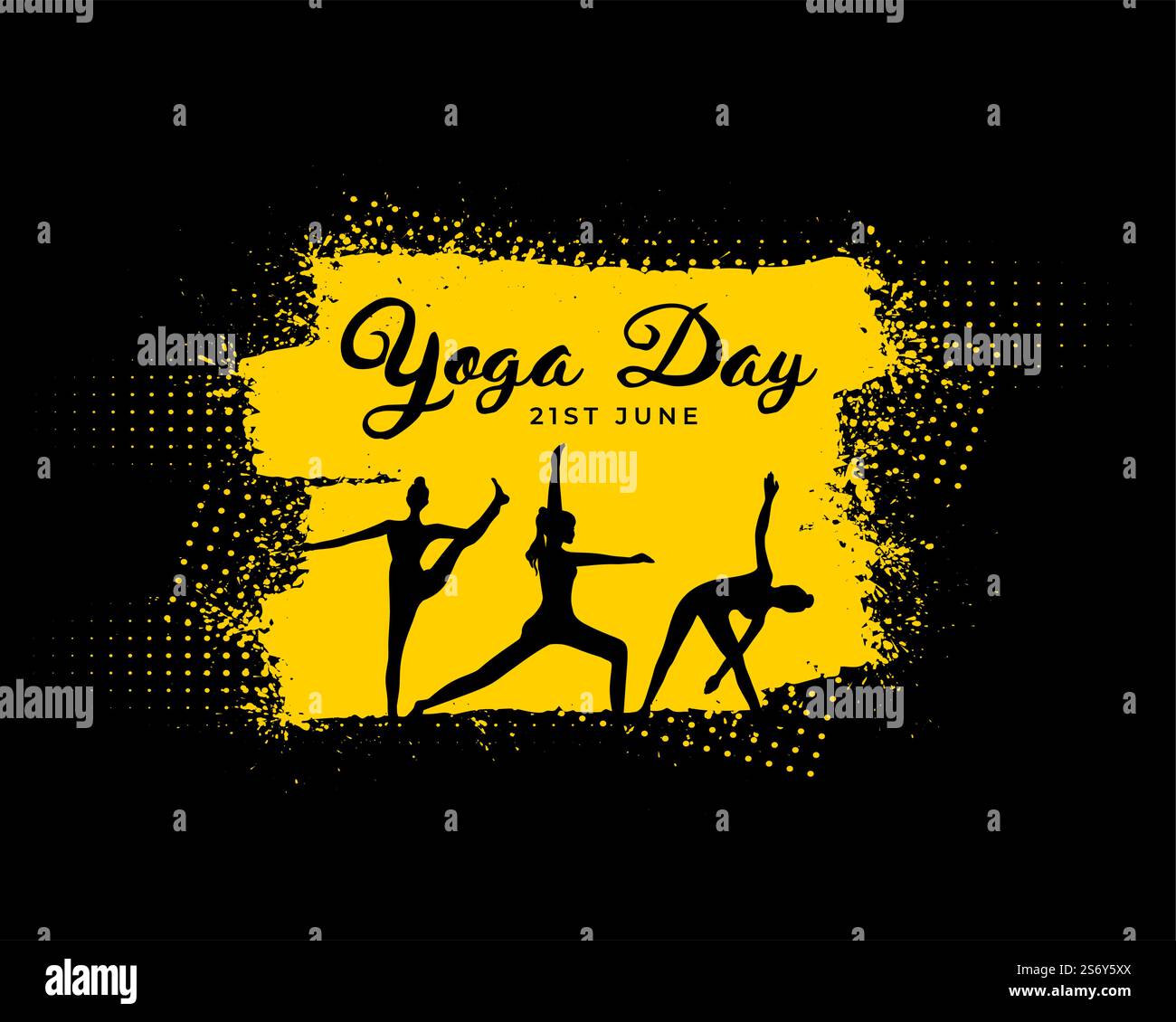 yoga day poster design with different poses Stock Vector Image & Art ...