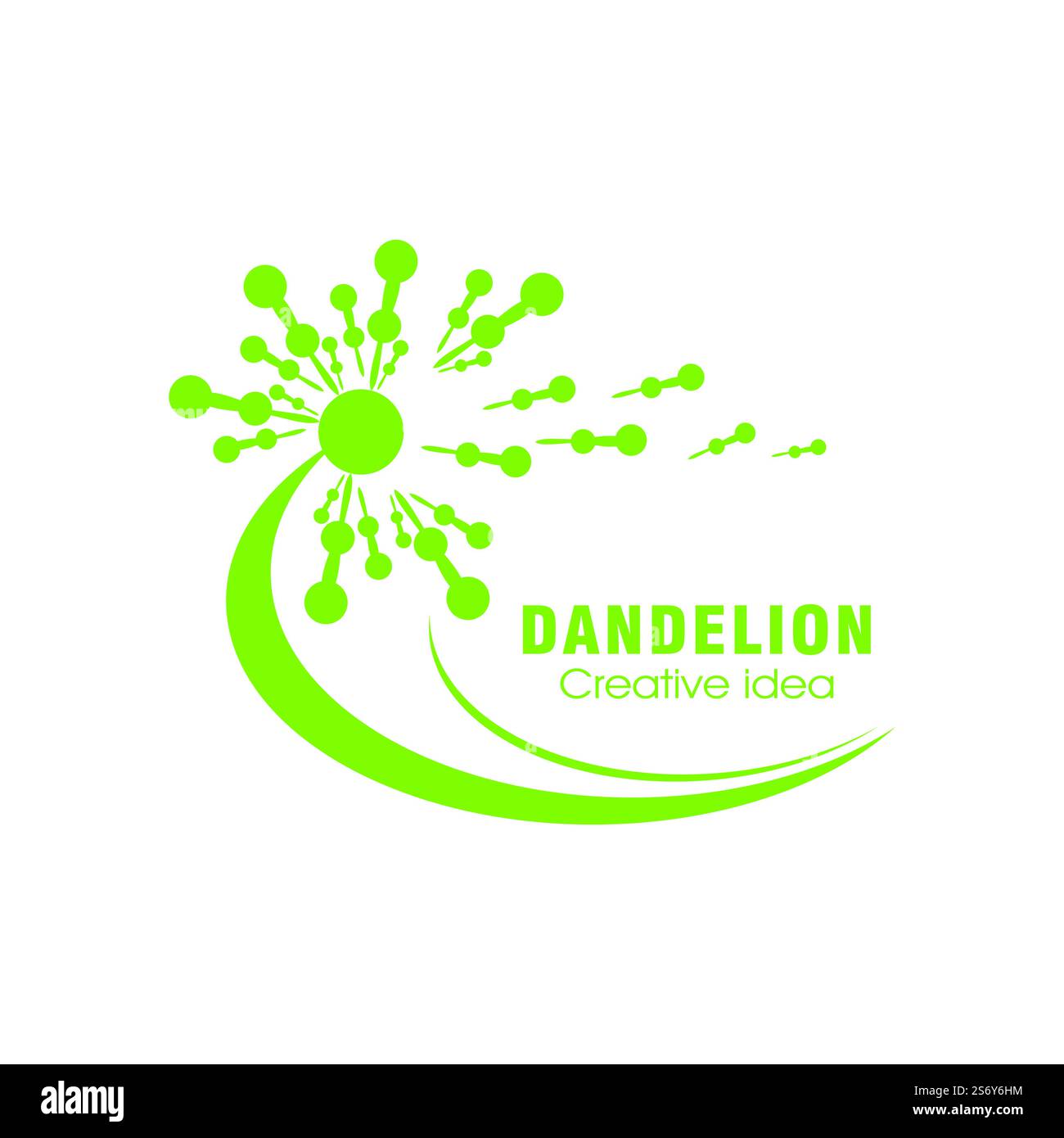 Dandelion flower logo vector template design Stock Vector Image & Art ...